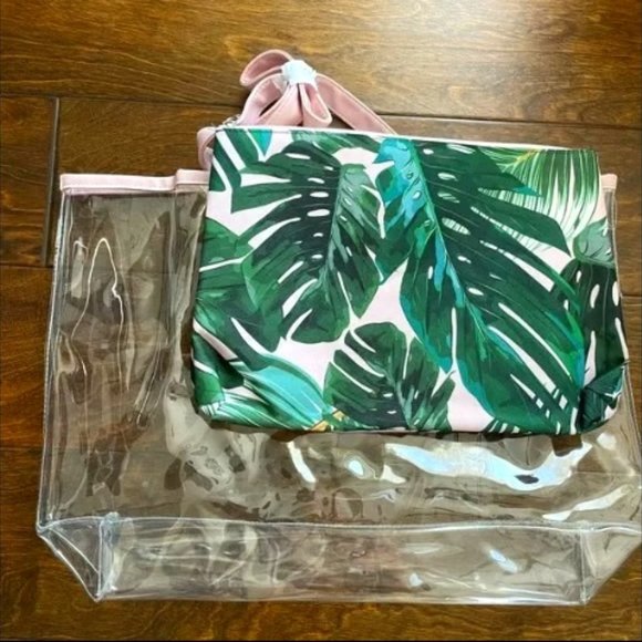 Ulta Beauty | Bags | Ulta Beauty Large Beach Clear Tote Bag With Palm ...
